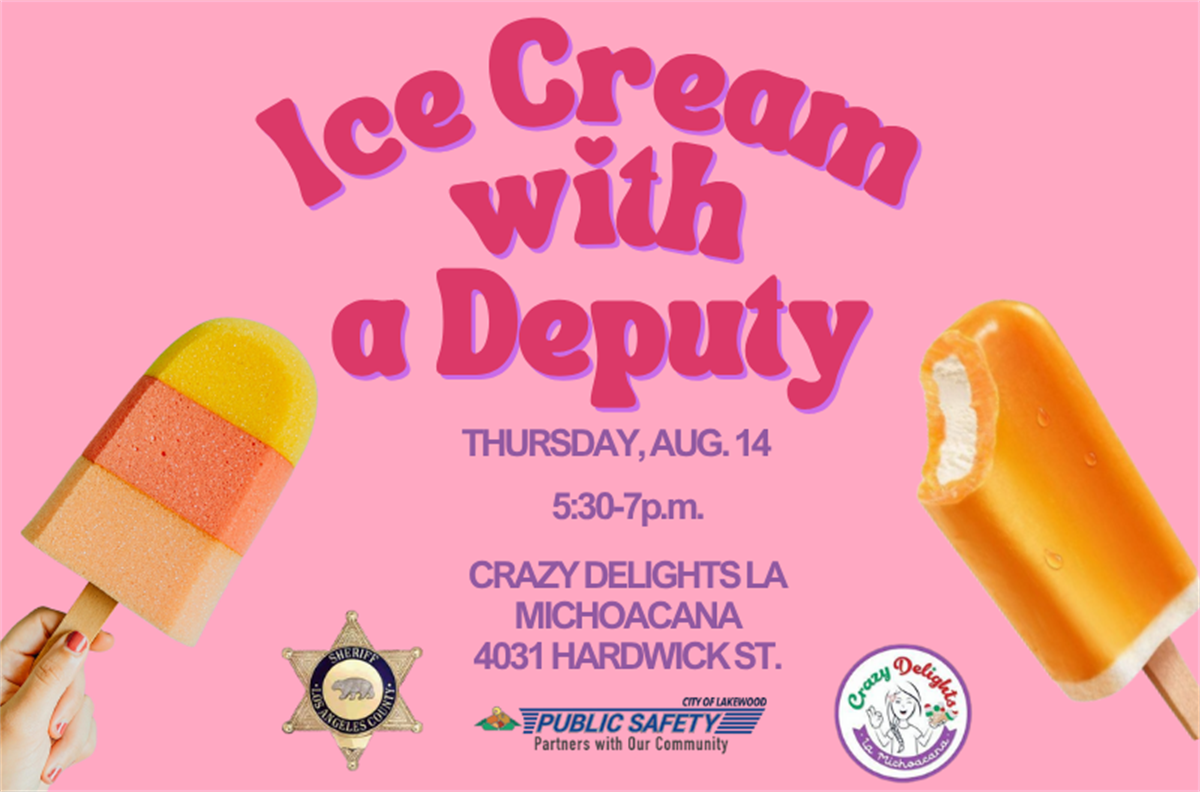 Ice Cream with a Deputy Lakewood Online