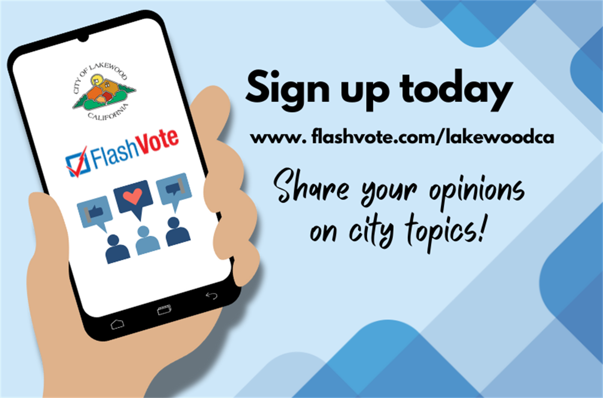 One minute a month to help make Lakewood even better Lakewood Online